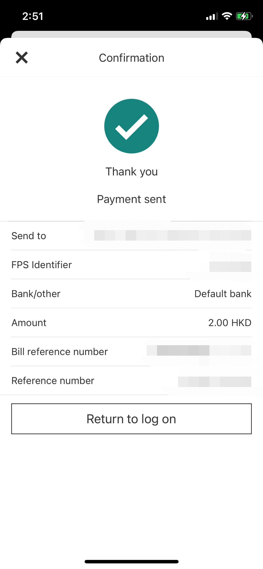 Payment Method - Faster Payment System