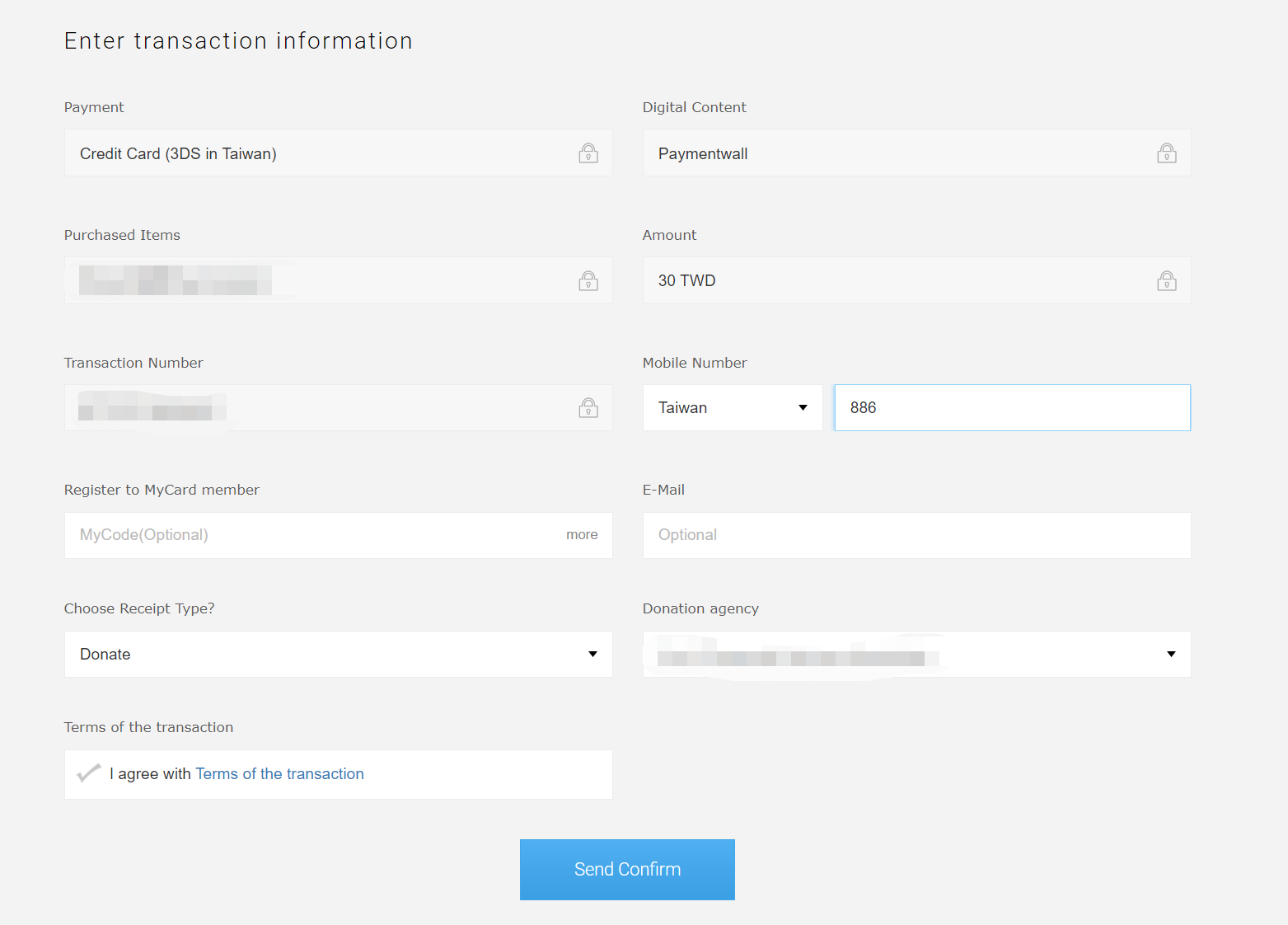 Payment Method - Credit Cards Taiwan