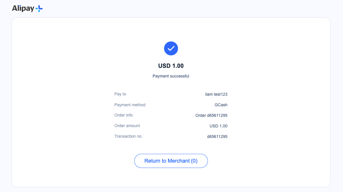 Payment Method - Alipay+