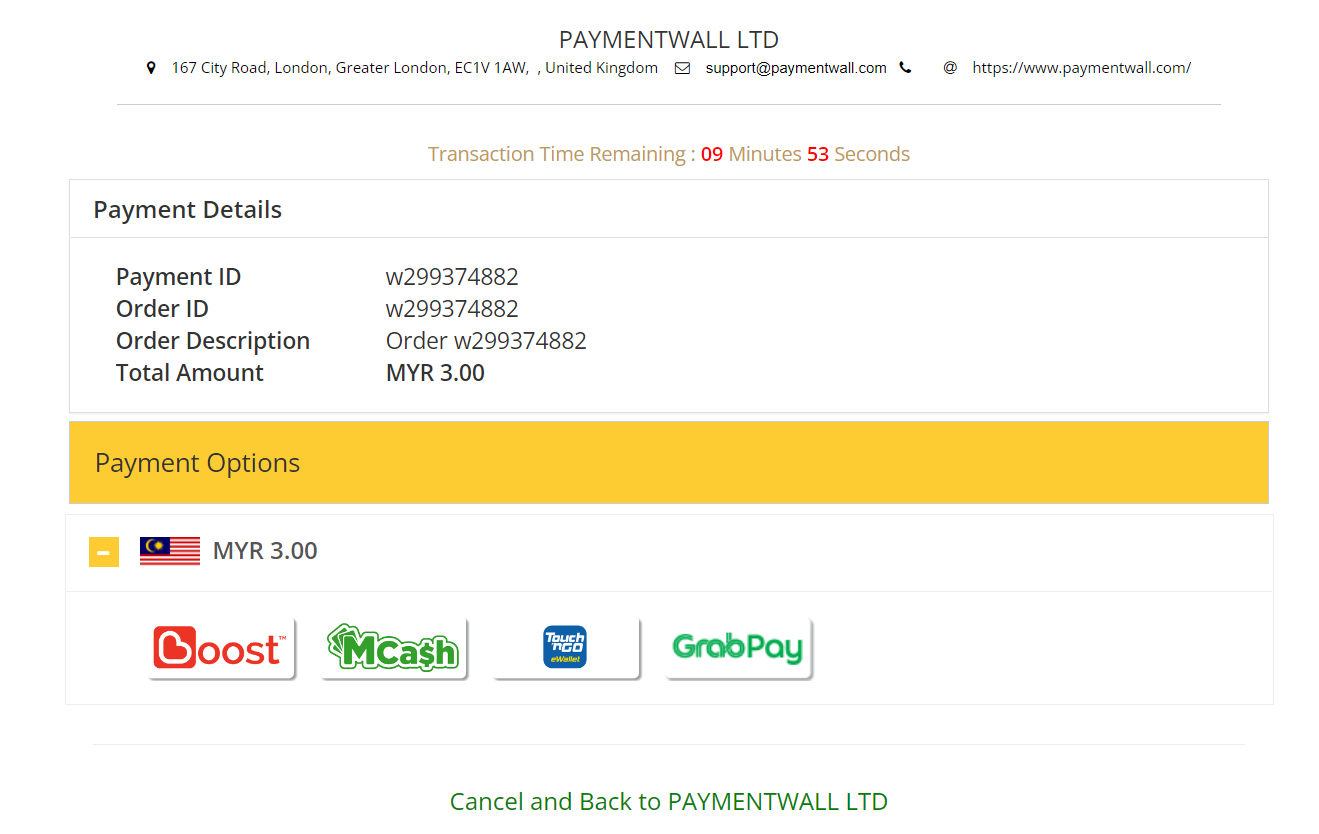 Payment Method - GrabPay Malaysia