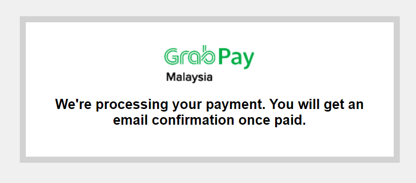 Payment Method - GrabPay Malaysia