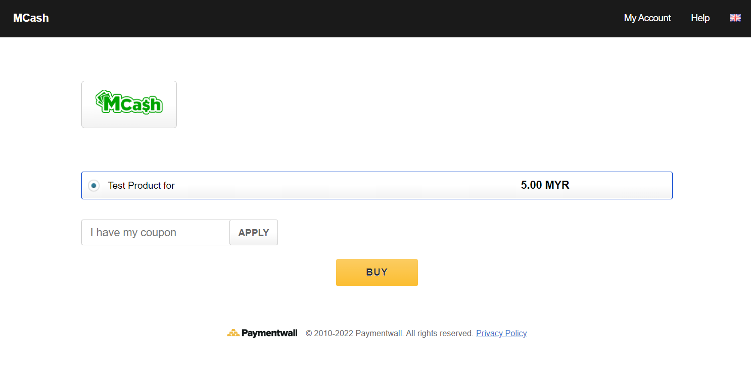 Payment Method - Mcash
