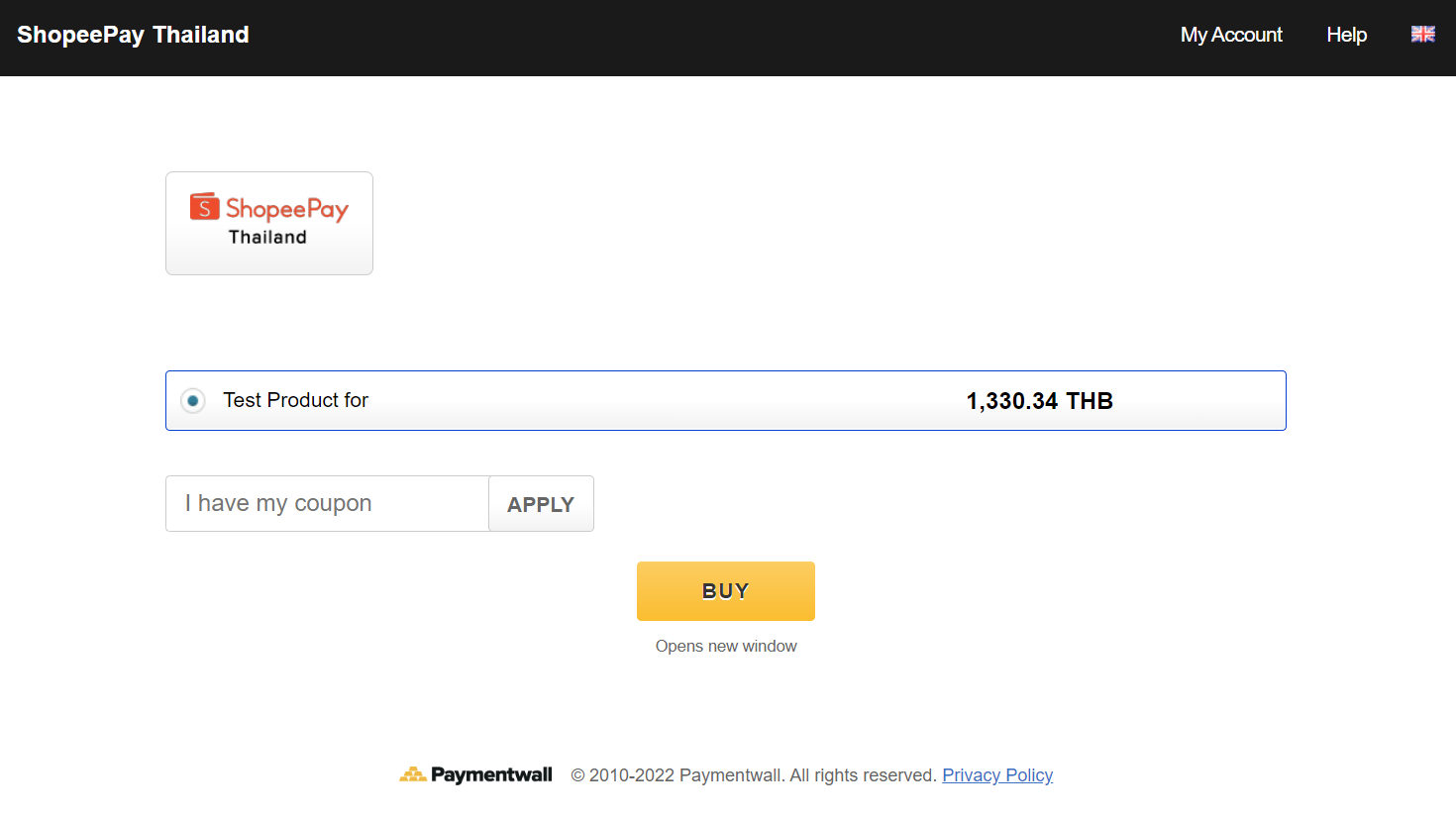 Payment Method - ShopeePay Thailand