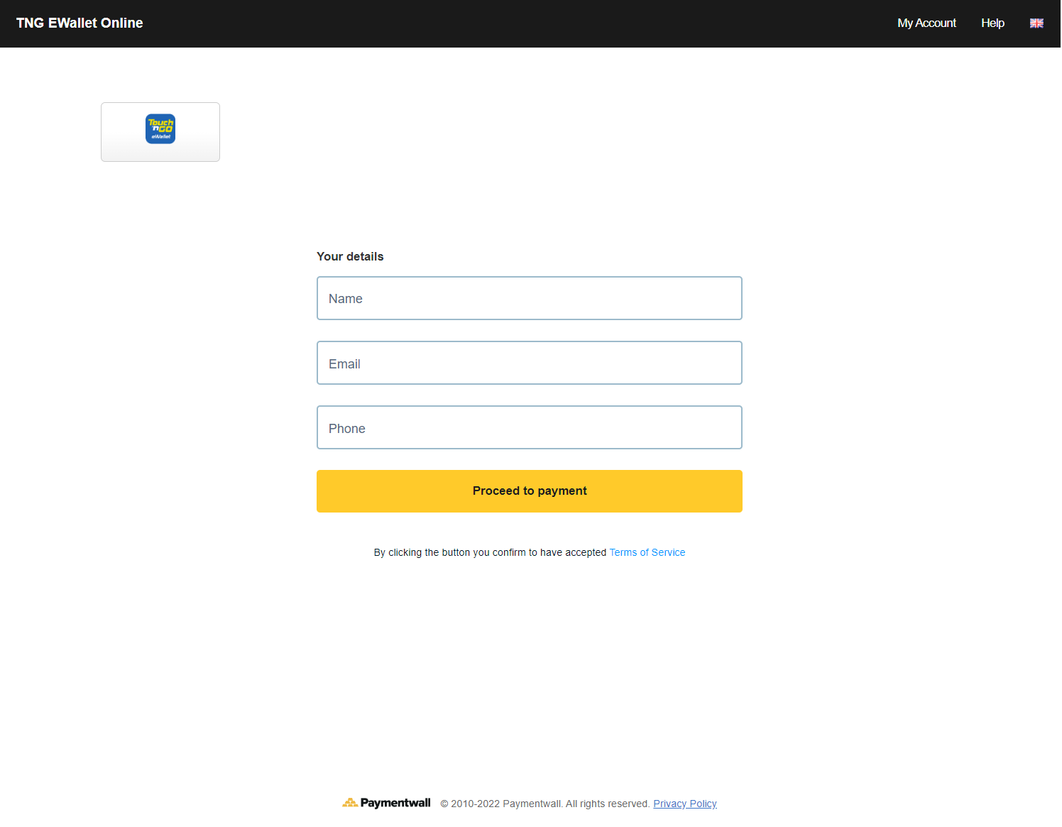 Payment Method - TNG eWallet